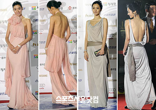 [star Style] 드레스도 V라인이 대세…앞으로 Vs 뒤로 연예 기사 더팩트